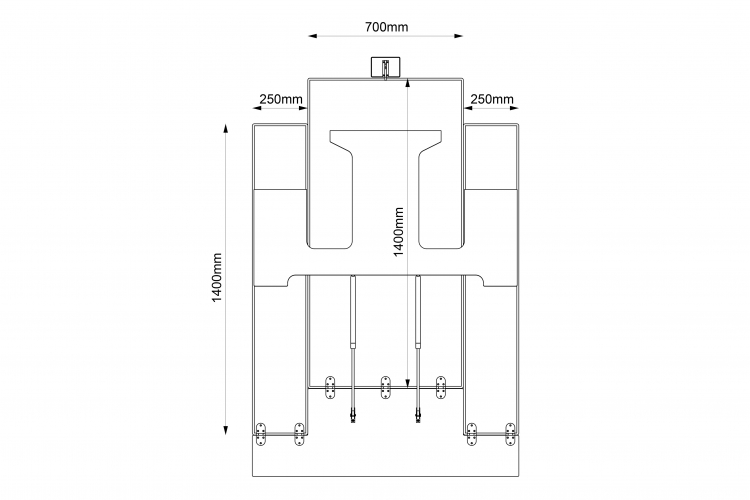Wall-mounted table 1400 Large | One Wood Furniture A/S